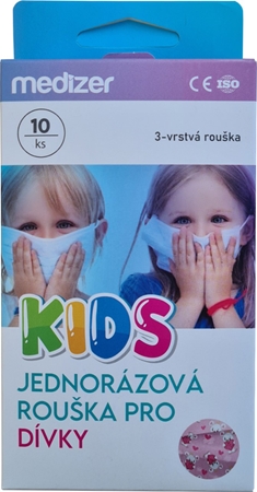 KIDS MEDICAL Roušky dětské pro holky jednorázová rouška pro děti ...