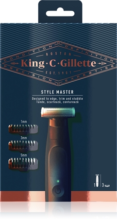Gillette King C. Style Master beard trimmer with removable attachments ...