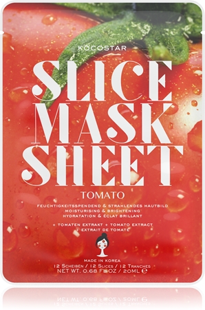 KOCOSTAR Slice Mask Sheet Tomato Brightening and Moisturising Sheet ...