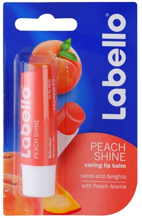 Labello Peach Shine Tinted Lip Balm With Aromas Of Peaches | notino.co.uk