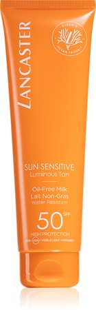 Lancaster Sun Sensitive Oil - free Milk sunscreen lotion for the body ...