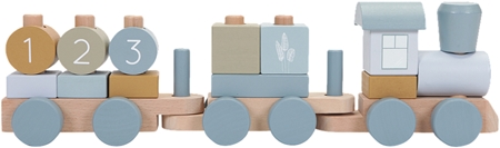 Little Dutch Train Ocean Blue comboio de madeira | notino.pt