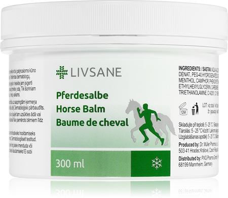 LIVSANE Horse Balm kühlendes Gel für Muskeln, Gelenke und Bänder | NOTINO