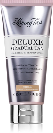 Loving Tan Deluxe Gradual Tan Nourishing Body Milk for deeper tan ...