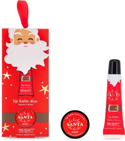 Mad Beauty HoHo Holiday Lip Balm Duo Christmas gift set for lips ...