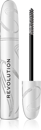 Makeup Revolution Metallic Muse Silver Glitter Top Coat mascara with ...
