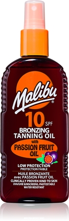 Malibu Bronzing Tanning Oil nourishing sunscreen oil with bronzer ...