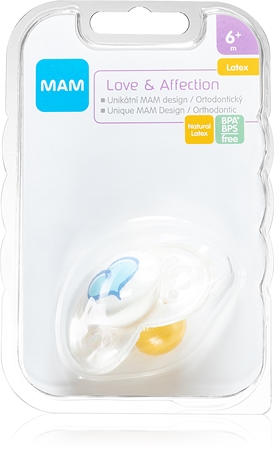 MAM Love & Affection Latex 6m+ биберон | notino.bg