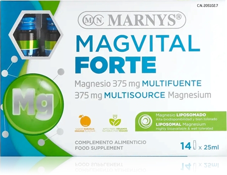 Marnys Magvital Forte fiole pentru suplimentarea eficientă a aportului ...