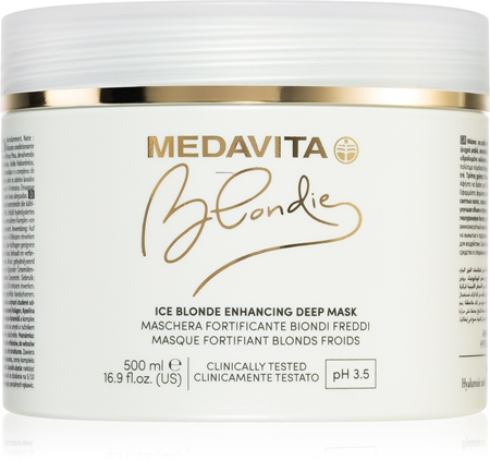 Medavita Blondie Ice Blonde Enhancing Deep Mask Hair Mask For Cool ...