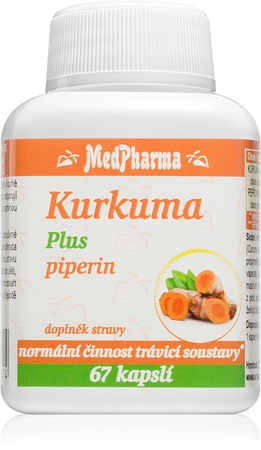 MedPharma Kurkuma Plus piperin kapsle pro podporu trávení | notino.cz