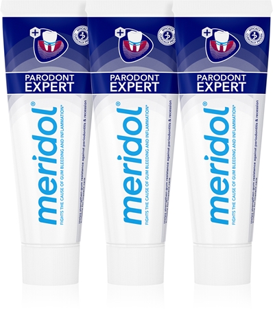 Meridol Parodont Expert toothpaste against gum bleeding and periodontal ...