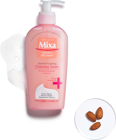 Mixa Anti-Redness švelnus putojantis eksfoliacinis kremas | notino.lt