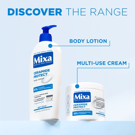 Mixa Ceramide Protect regenerating body cream for sensitive skin ...