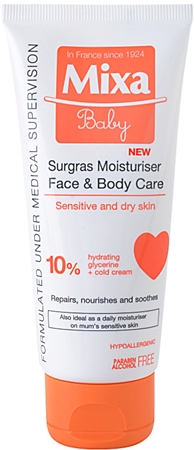 MIXA Baby creme infantil para rosto e corpo | notino.pt