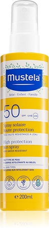 Mustela Family High Protection Sun Spray ochranné opalovací mléko ve ...