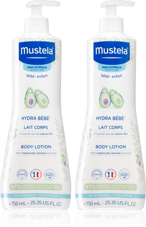 Mustela Bébé Hydra Bébé выгодная упаковка (для детей с рождения ...