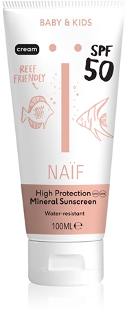 Naif Baby & Kids Sun Cream SPF 50 Skyddande solkräm för spädbarn och ...