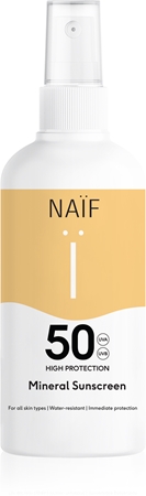 Naif Sun Mineral Sunscreen SPF 50 beschermende bruiningsspray SPF 50 ...