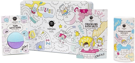Nailmatic Kids Bubble Bath Box set for children Blue, Pink, Blue and ...