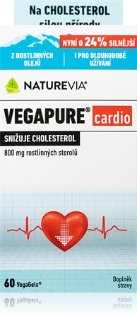 NatureVia Vegapure Cardio měkké tobolky pro udržení normální hladiny ...