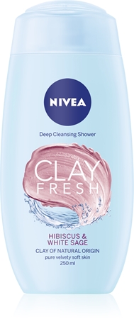 Nivea Clay Fresh Hibiscus & White Sage gel de duche com argila | notino.pt