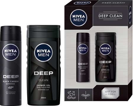 NIVEA Men Deep coffret VIII.(para homens) | notino.pt