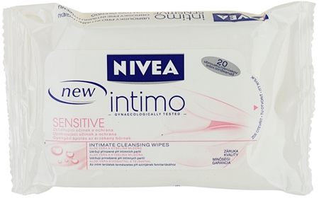 Nivea Intimo Sensitive Intimate Cleansing Wipes | notino.co.uk