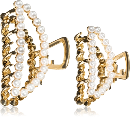 Notino Grace Collection Faux pearl hair claw clips claw clip notino.ie
