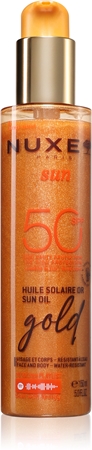 Nuxe Sun Sun Oil Gold SPF 50 Päikesekaitseõli näole ja kehale ...