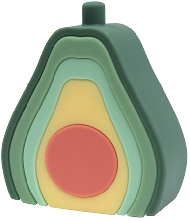 O.B Designs Silicone Avocado Stacker activity toy | notino.ie