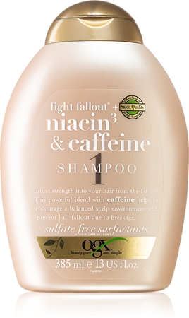 OGX Fight Fallout Niacin3 & Caffeine Strengthening Shampoo Against Hair ...