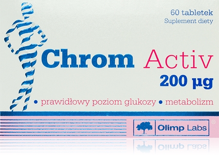 Olimp Chrom Activ 200 µg tabletki wspomagające spalanie tłuszczu