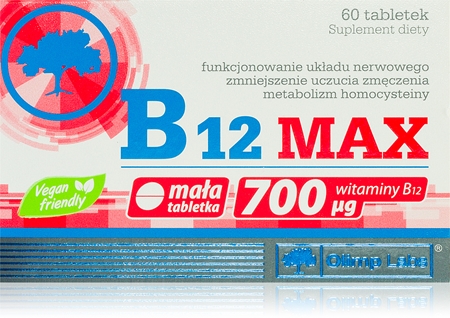 Olimp B12 MAX tabletki na wsparcie prawidłowego tworzenia czerwonych ...