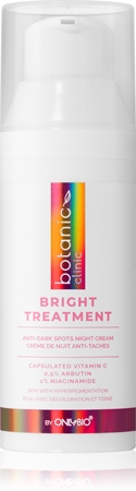 OnlyBio Botanic Clinic Bright Treatment crème de nuit anti-taches ...