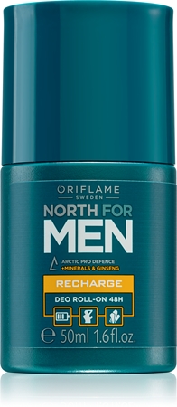 Oriflame North for Men Recharge Roll-On Deodorant for Men | notino.ie