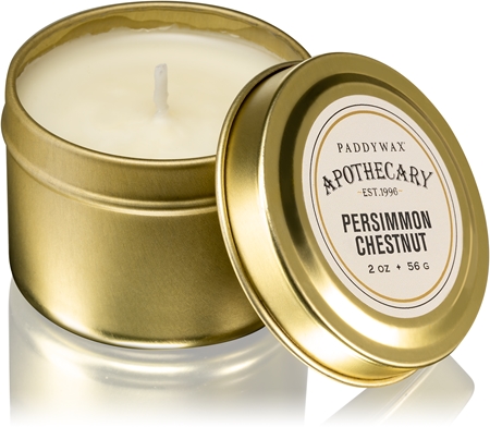 Paddywax Apothecary Persimmon Chestnut scented candle in a tin | notino ...