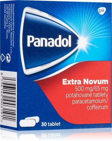 Panadol Panadol Extra Novum 500mg/65mg potahované tablety ke snížení ...