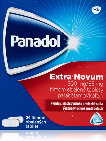 Panadol Panadol Extra Novum 500mg filmom obalené tablety na zníženie ...