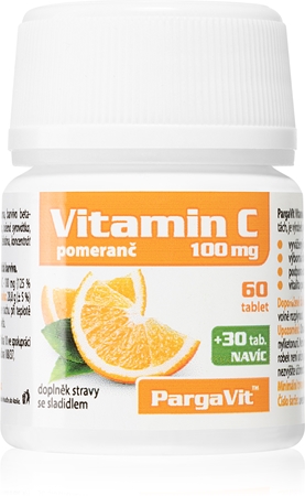 PargaVit Vitamin C 100 mg suplemento alimentar com edulcorantes | notino.pt