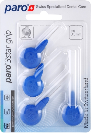 Paro 3Star Grip Triangular Interdental Toothbrushes, 4 pcs | notino.co.uk