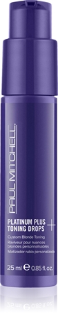 Paul Mitchell Platinum Plus Toning Drops pigment cseppek szőkített, melírozott, hideg szőke ...