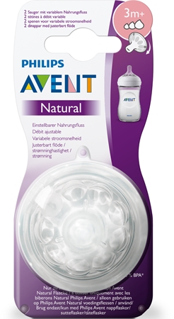 Philips Avent Natural Variable Flow Teats suttehoved | notino.dk