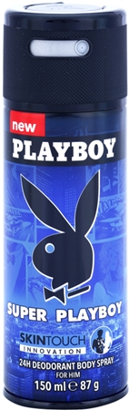 Playboy Super Playboy for Him Skin Touch déo-spray pour homme 150 ml ...