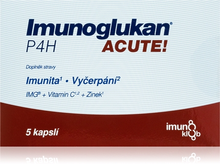 Pleuran Imunoglukan P4H ACUTE! 300 mg kapsle pro podporu imunity ...