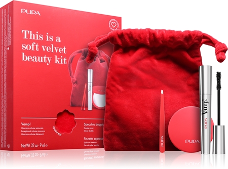 PUPA Milano Vamp! Kit – Mascara, Tweezers, Mirror Gift Set for the eye ...