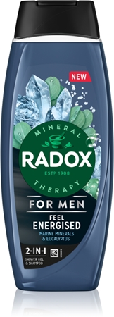 Radox Feel Energised gel za prhanje za moške 2 v 1 | notino.si