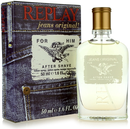 Replay Jeans Original! For Him lotion après-rasage pour homme 50 ml ...