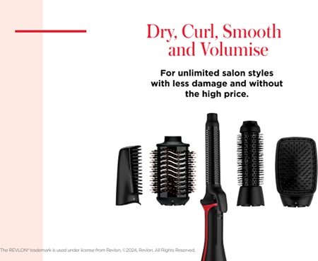 Revlon Beauty Salon One-Step Blow Dry Multi styler Multifunktionsstab ...