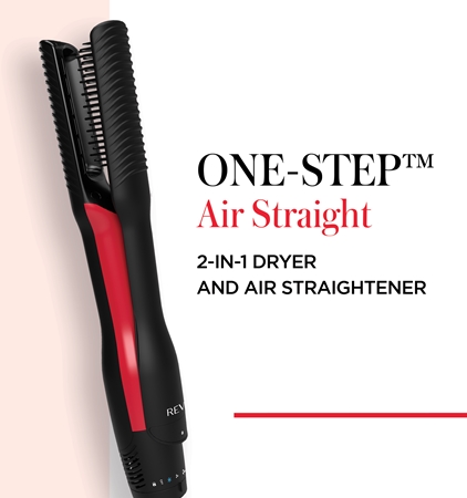 Revlon Beauty Salon One-Step Air Straightener Dryer & Styler brosse ...